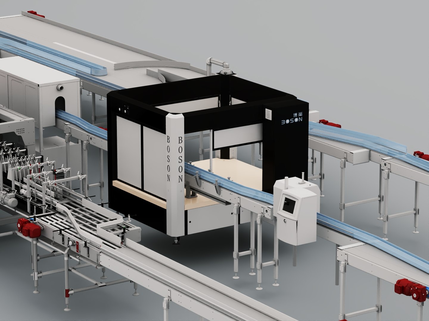 Automated Conveyor Belt Production Line Assembly Model - TurboSquid 2517086