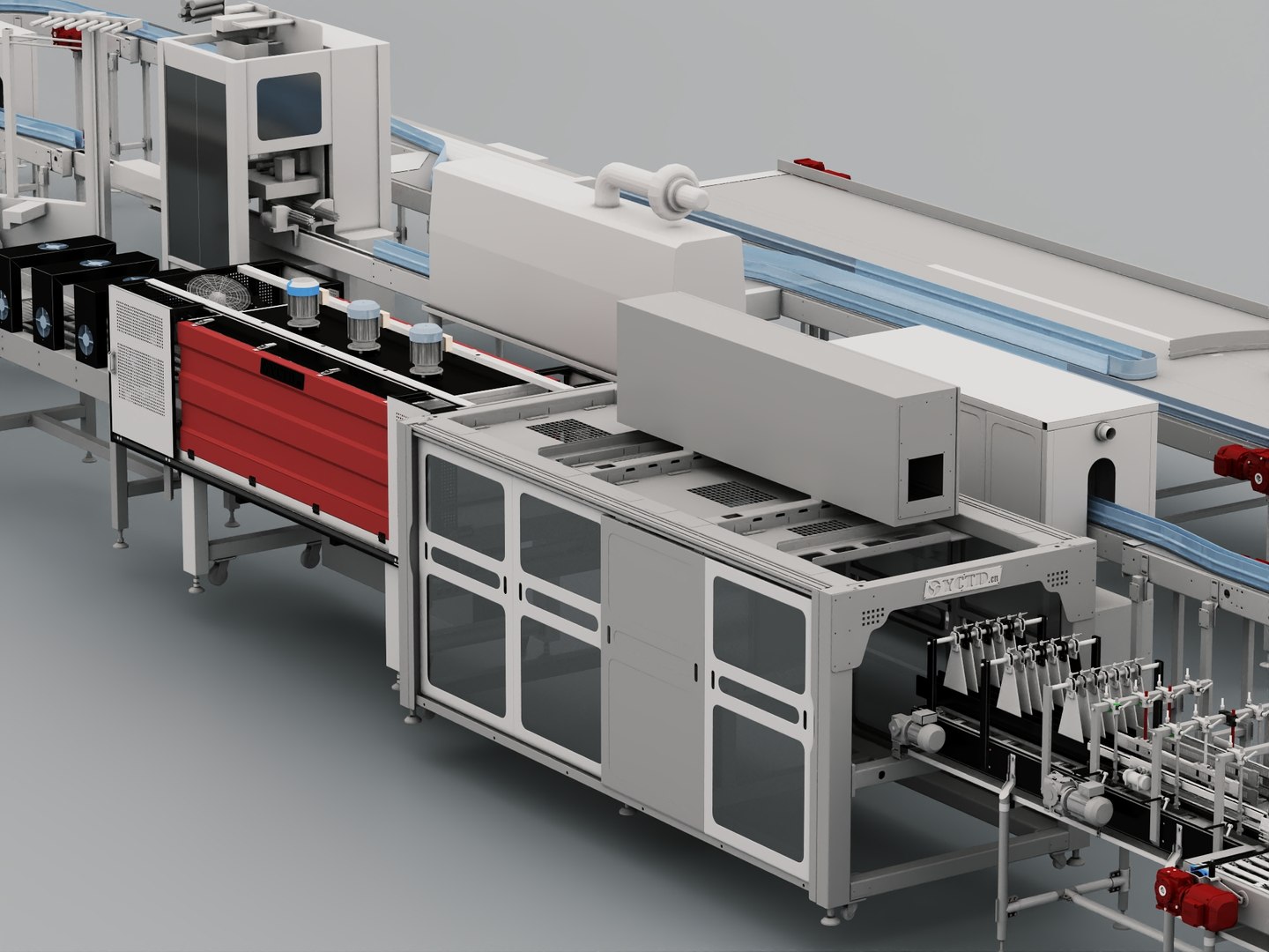 Automated Conveyor Belt Production Line Assembly Model - TurboSquid 2517086