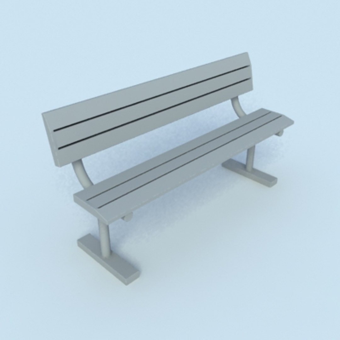 3d model of pack benches