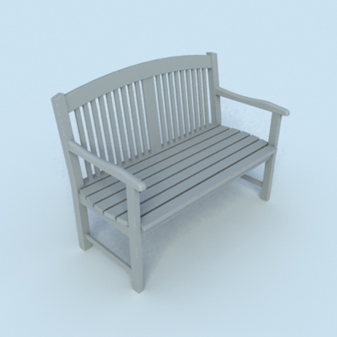 3d model of pack benches