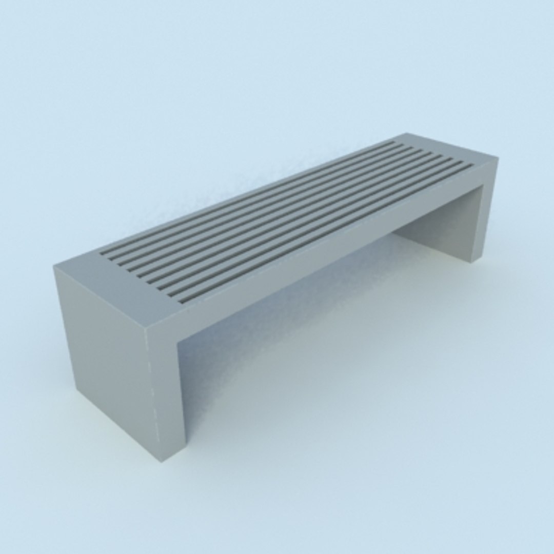 3d model of pack benches