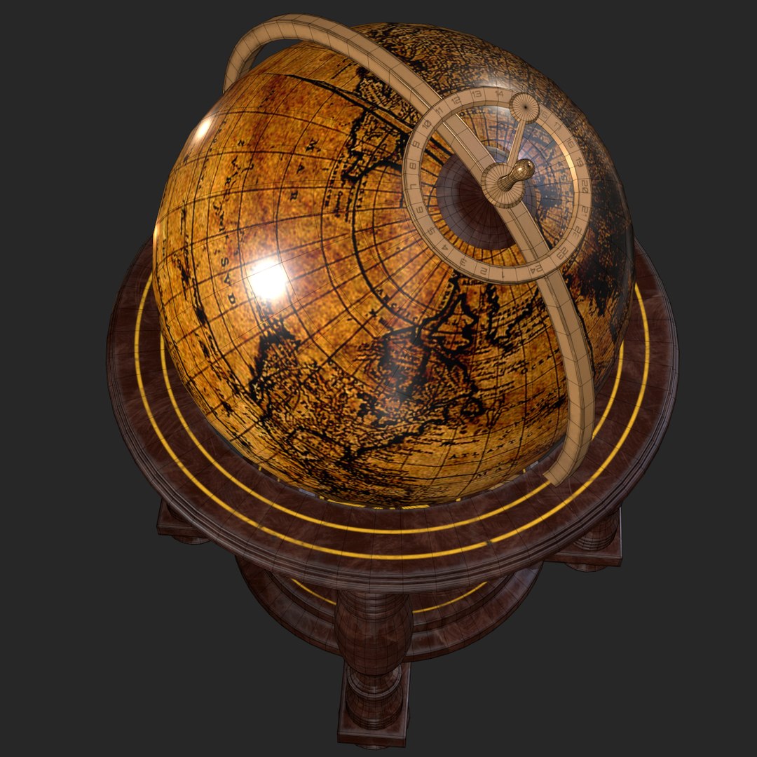 Free 3D Standing Globe - TurboSquid 1421971