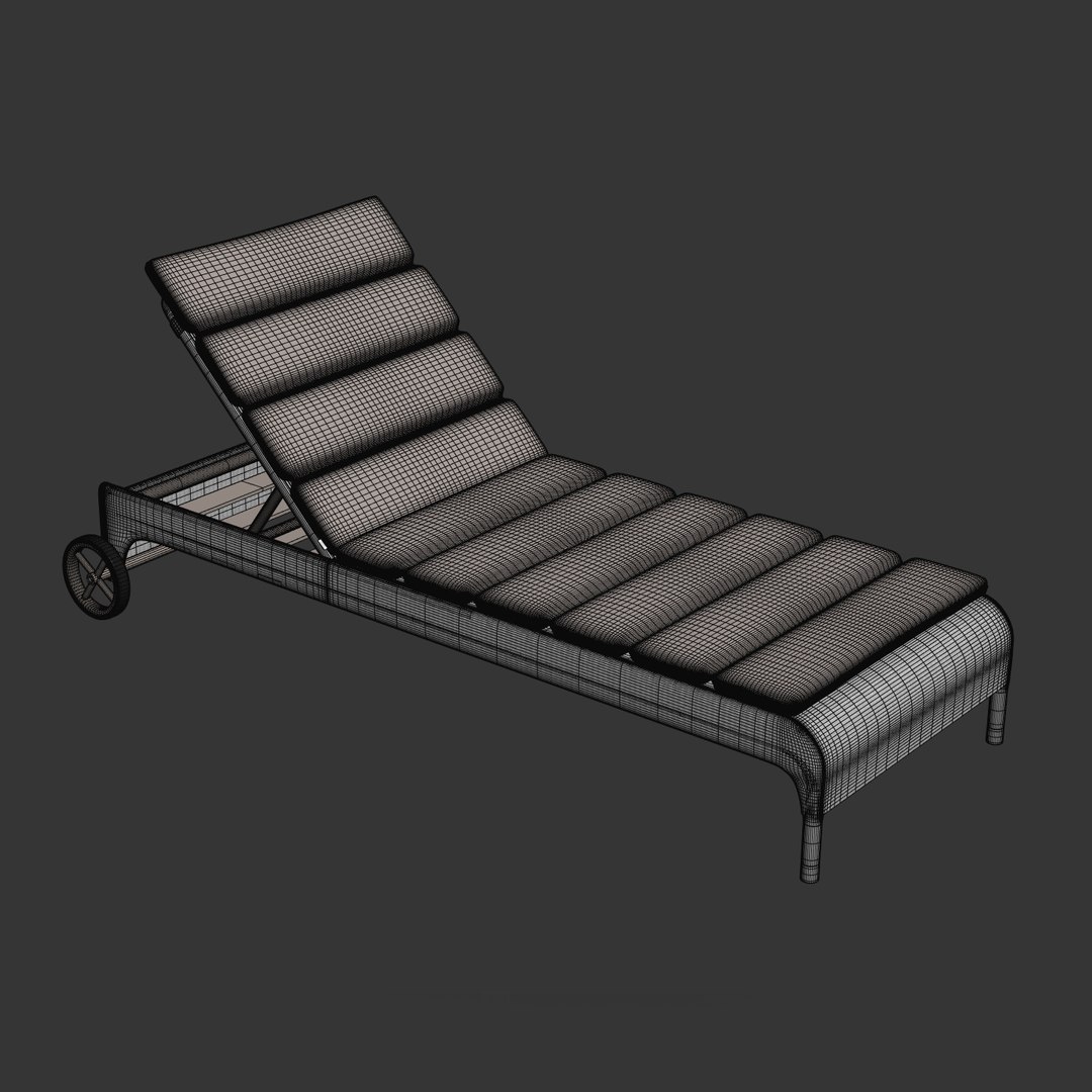 Safi sun lounger 3D model - TurboSquid 1519412