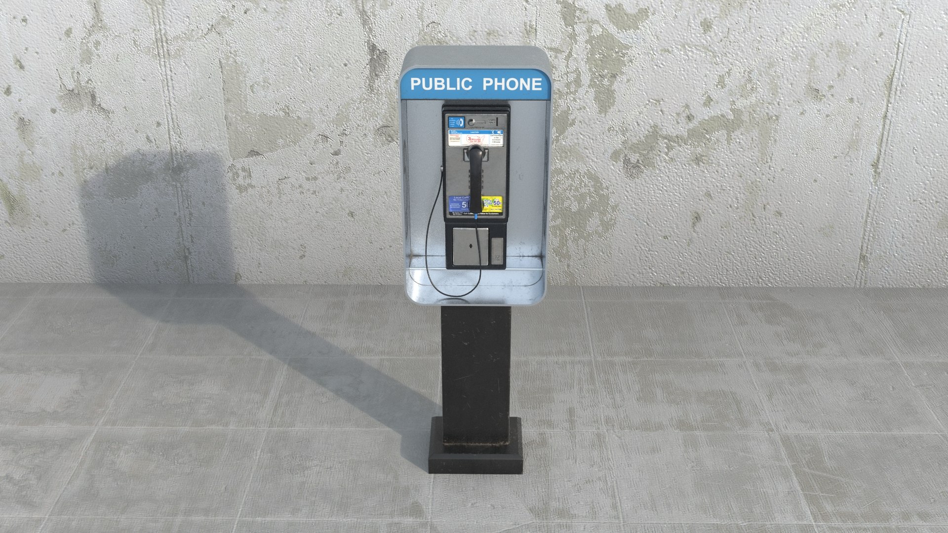 3D Pay Phone UHD Model - TurboSquid 2085960