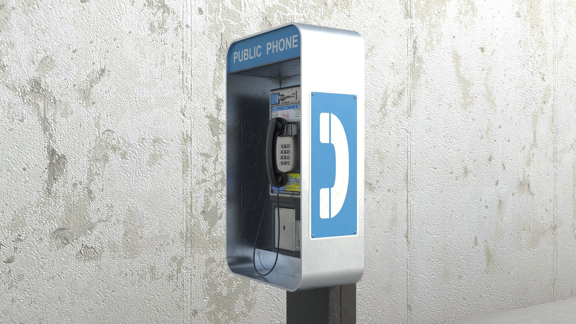 3D Pay Phone UHD Model - TurboSquid 2085960