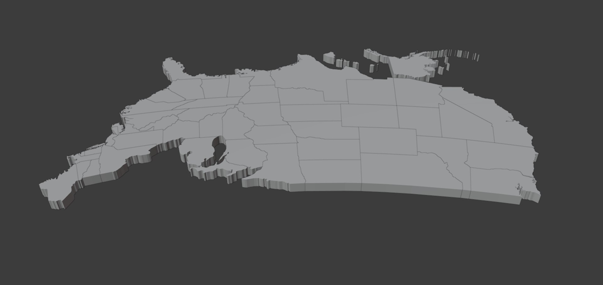 50 States 3D Model - TurboSquid 1674552