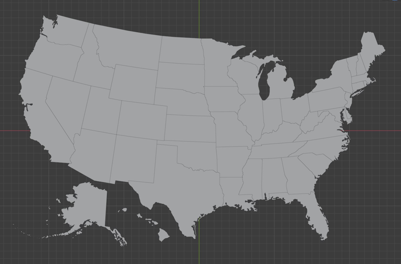 50 States 3D Model - TurboSquid 1674552