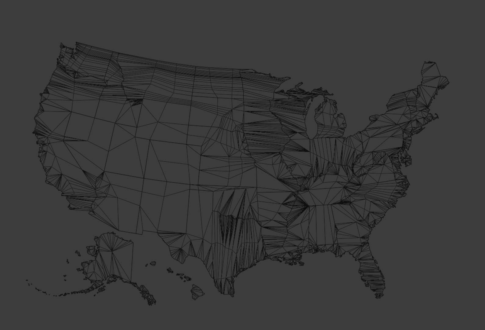 50 States 3D Model - TurboSquid 1674552