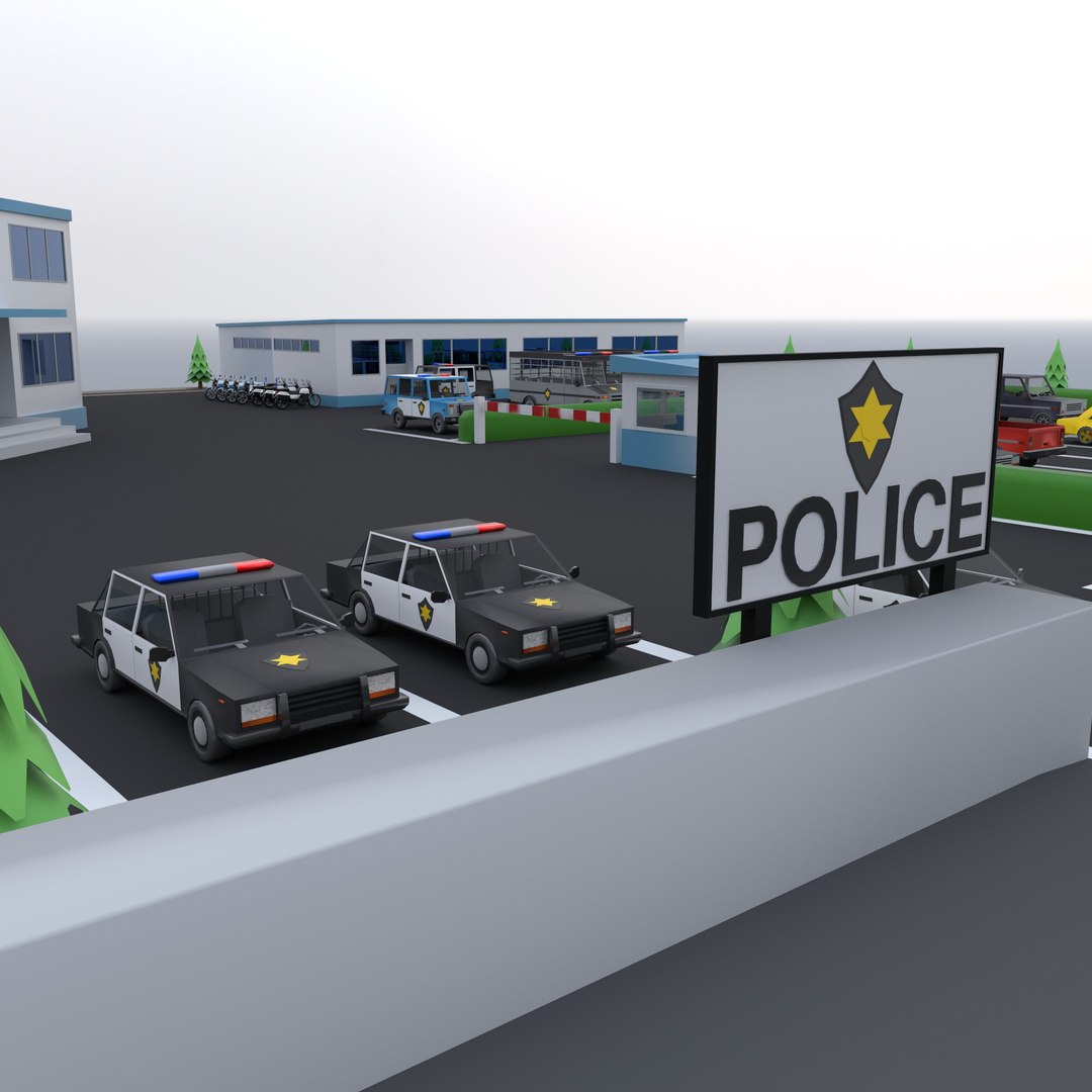 Police Station 3D - TurboSquid 2286395