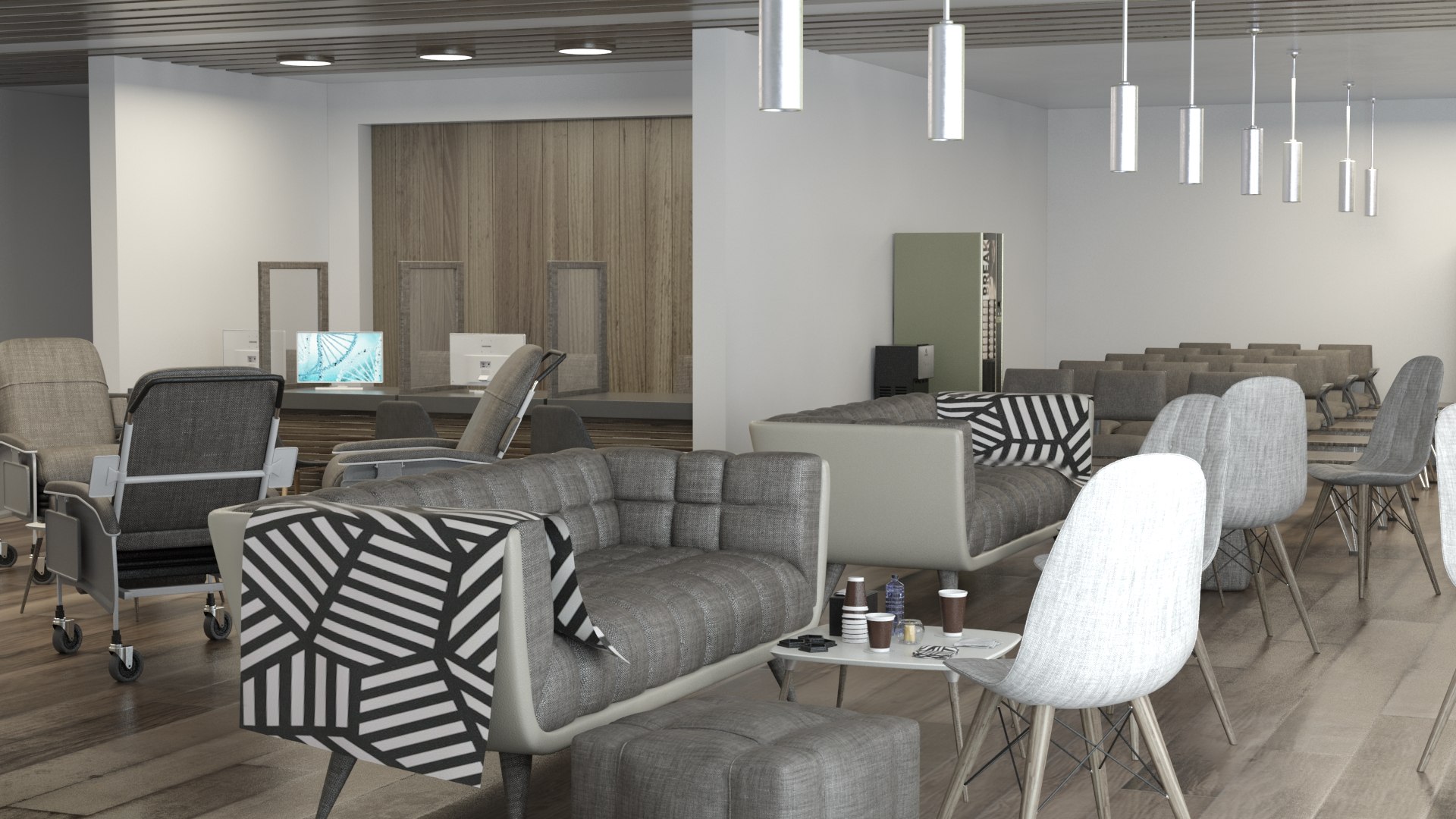 Waiting room 3D model - TurboSquid 1509065