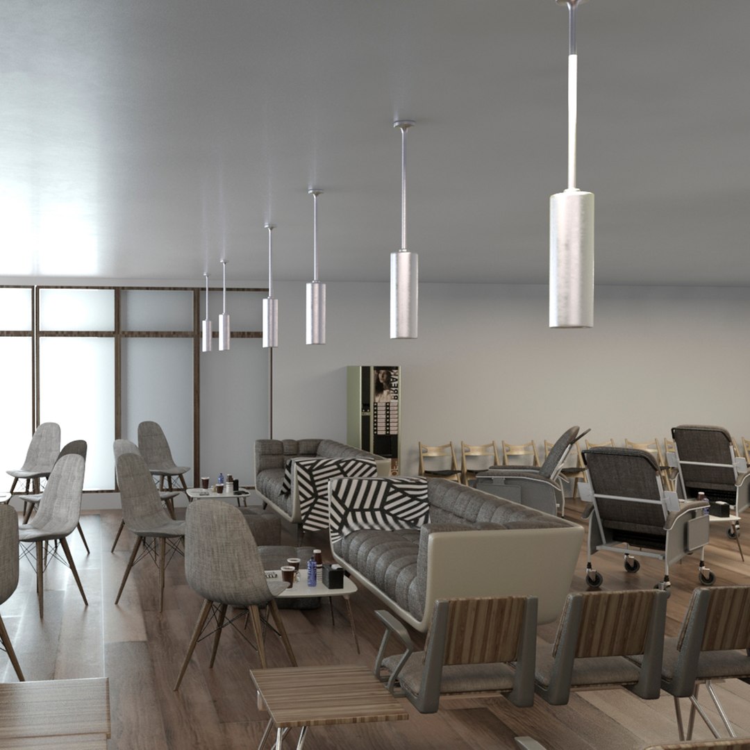 Waiting room 3D model - TurboSquid 1509065