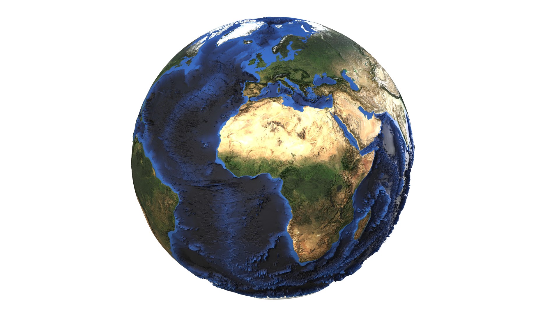 3D Earth Map Displacement Collection Model - TurboSquid 2579789