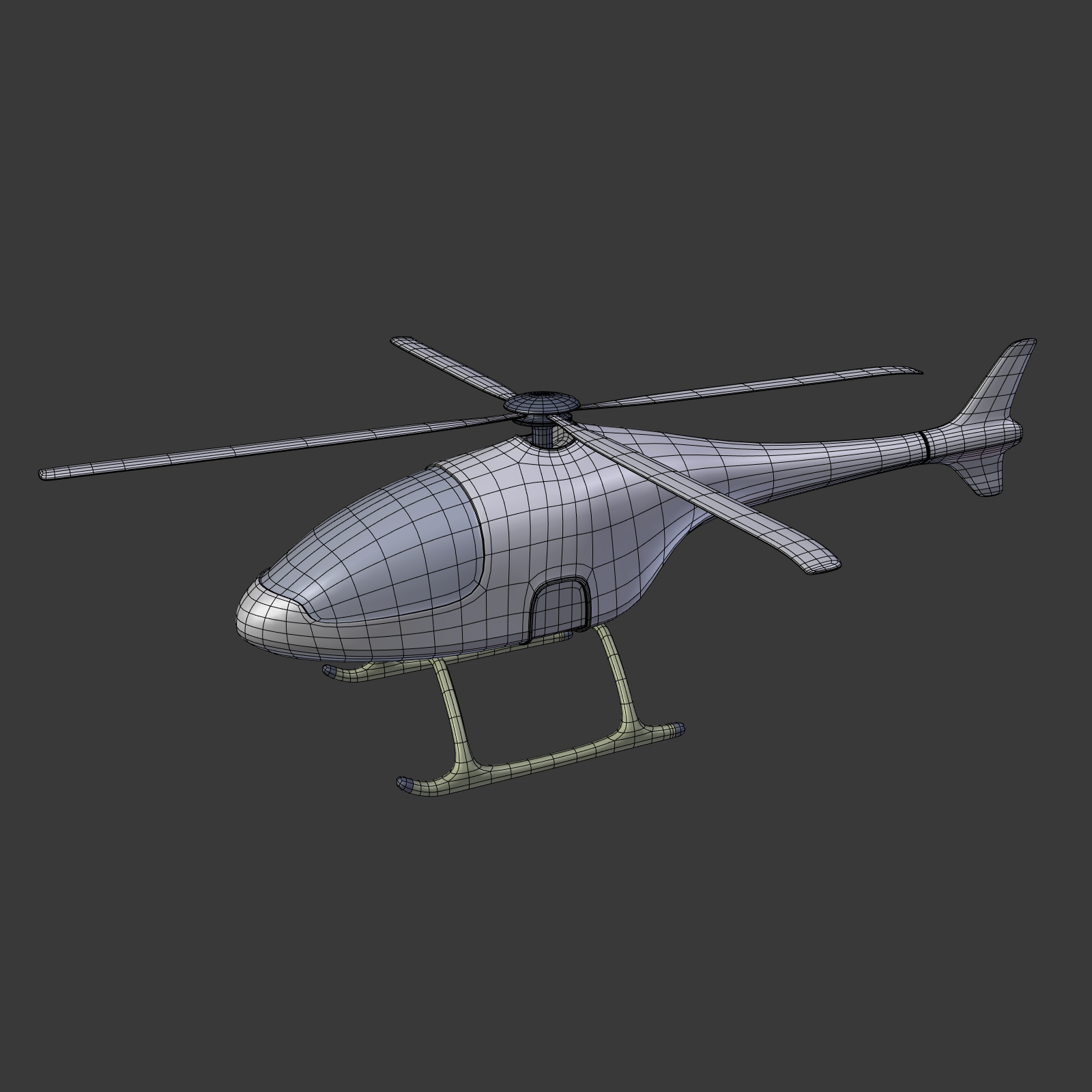 Futuristic helicopter 3D model - TurboSquid 1220043