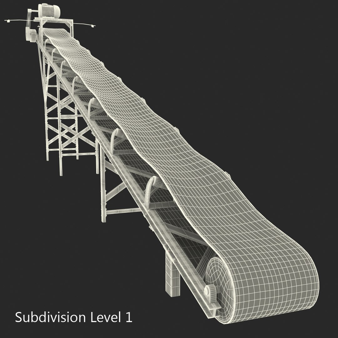 3d conveyor belt model