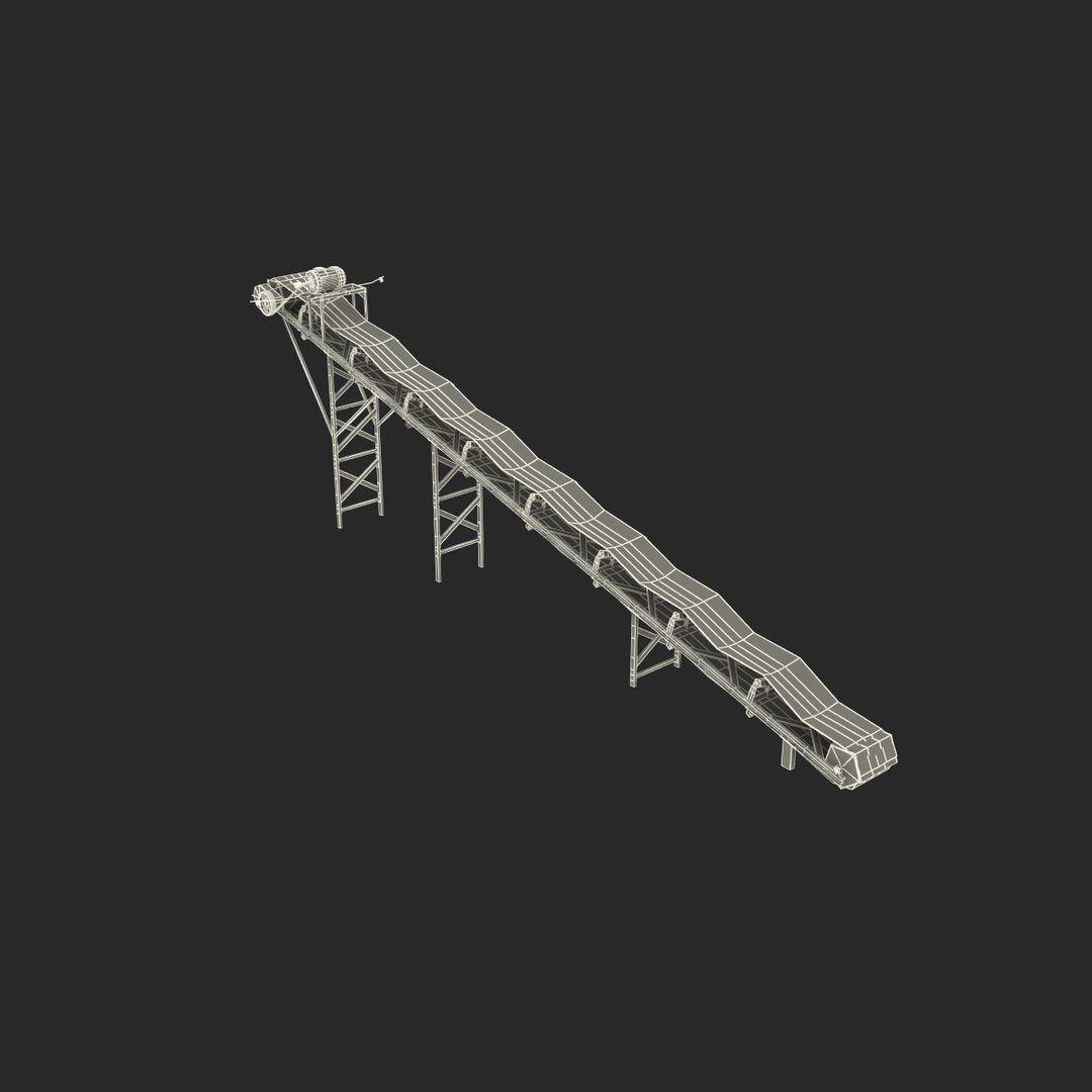 3d Conveyor Belt Model