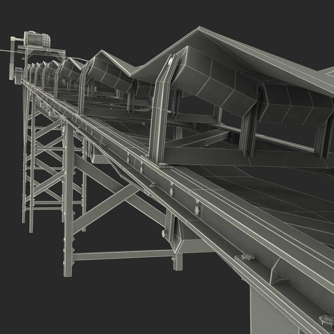 3d conveyor belt model
