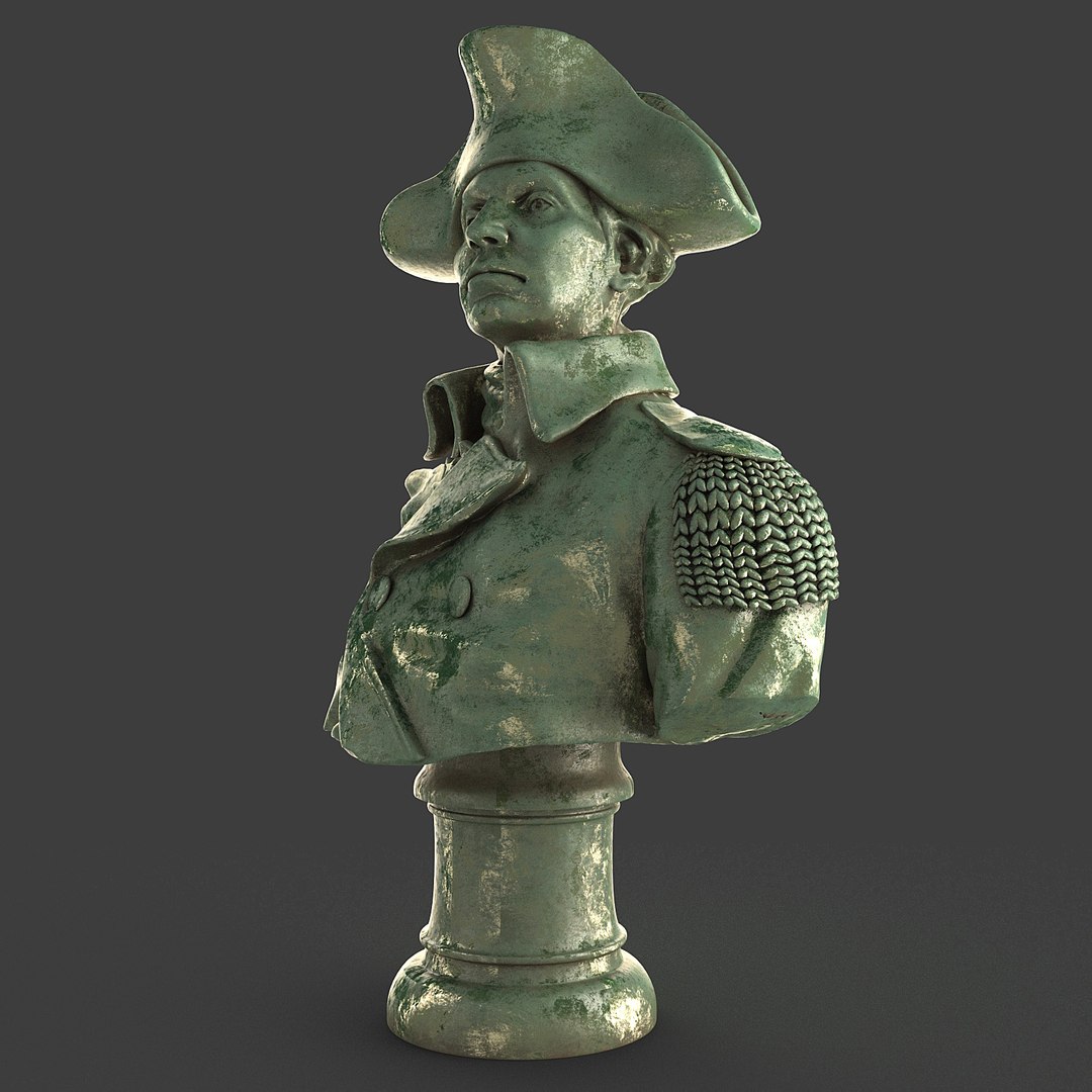 George Washington Bust 3d Max