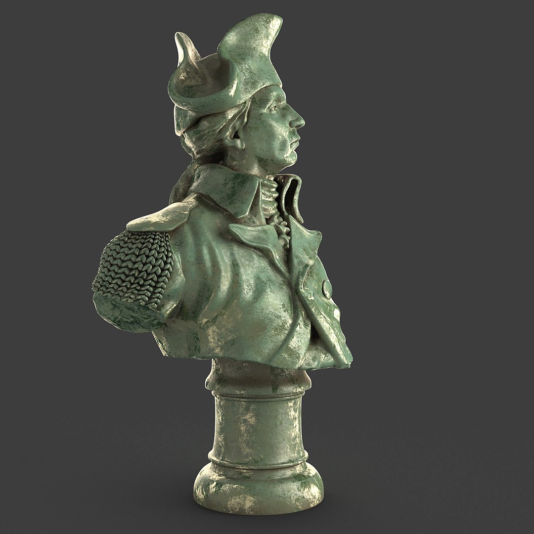 George Washington Bust 3d Max