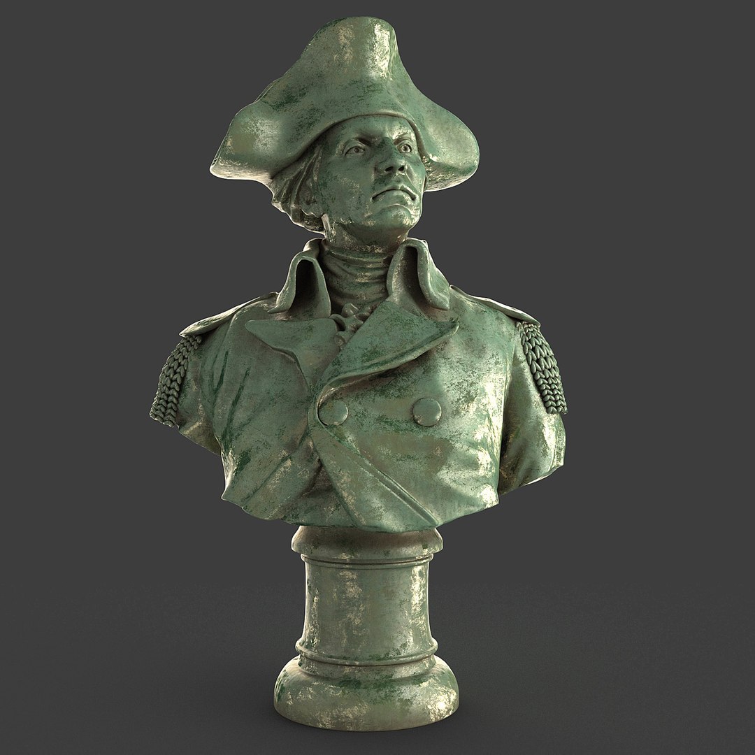 George Washington Bust 3d Max