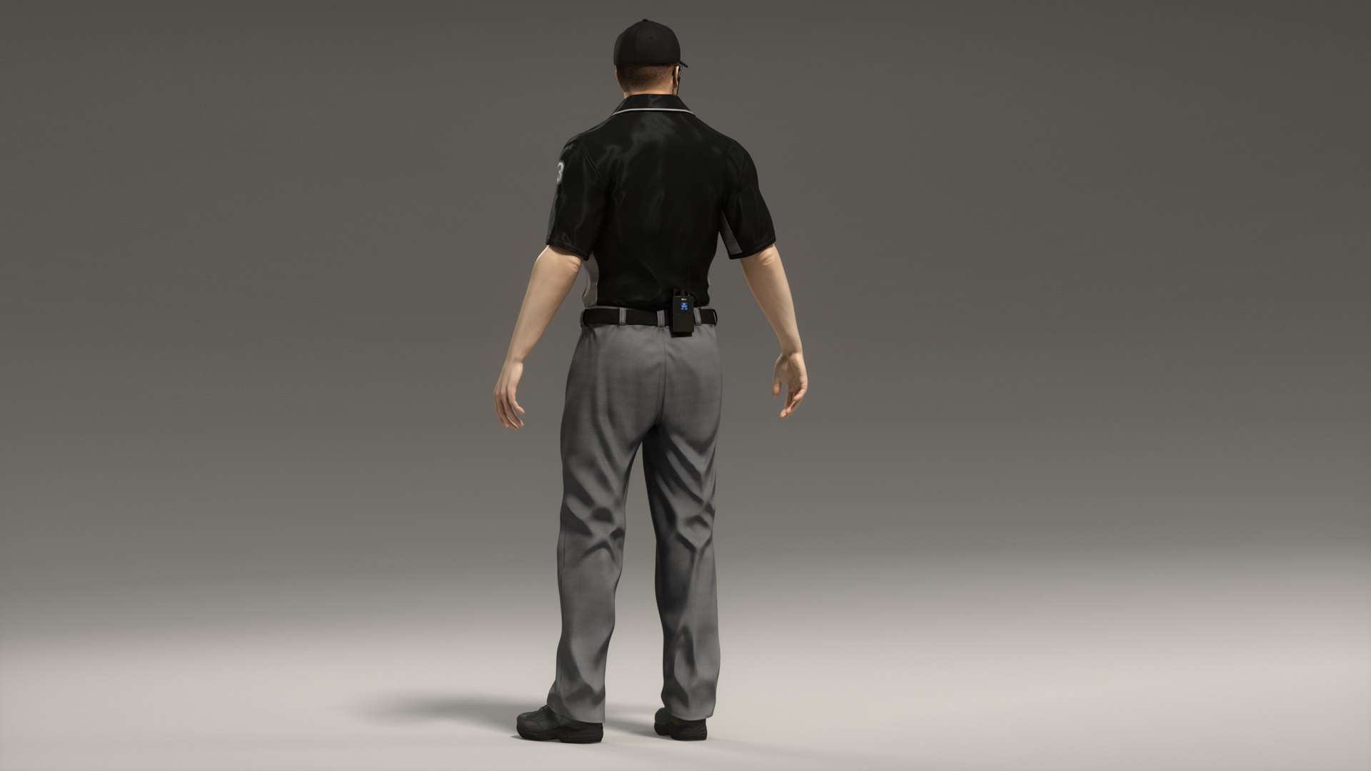Baseball Base Umpire Animated HQ 3D - TurboSquid 2058529