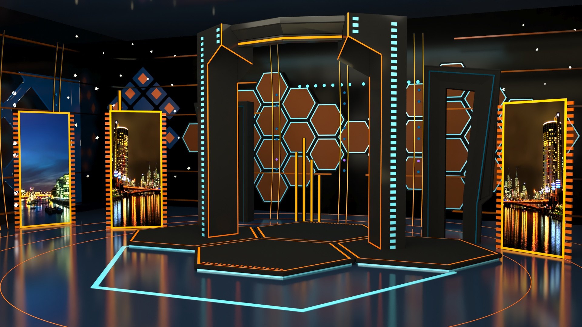 Tv Studio Design 3D Model - TurboSquid 1785732