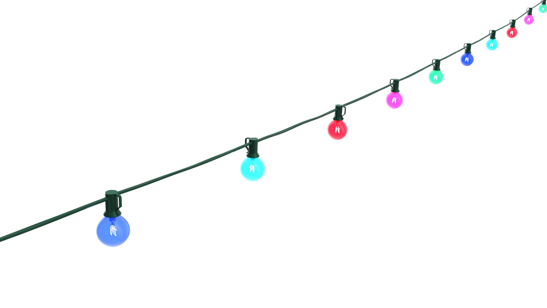 3D Colorful String Lights - TurboSquid 1995736