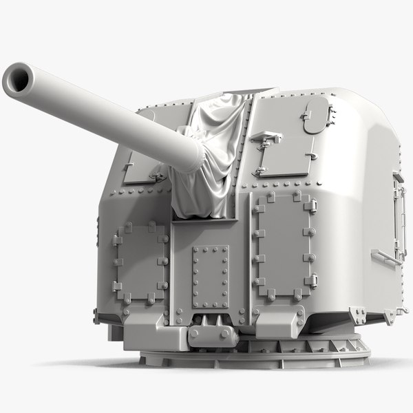 5-inch Mark 30 enclosed base naval cannon3D模型 - TurboSquid 1920234