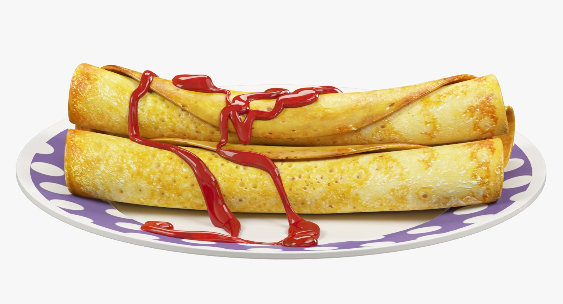 Pancakes plate v2 3D model - TurboSquid 1256839