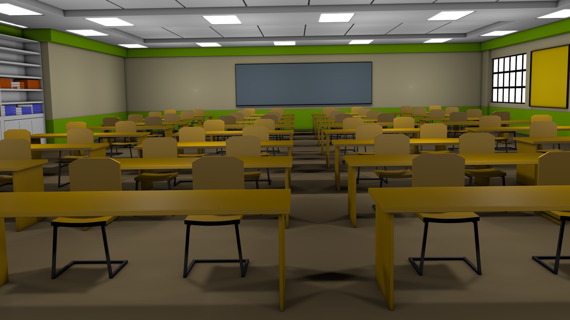 3D Classroom Model - TurboSquid 2310386