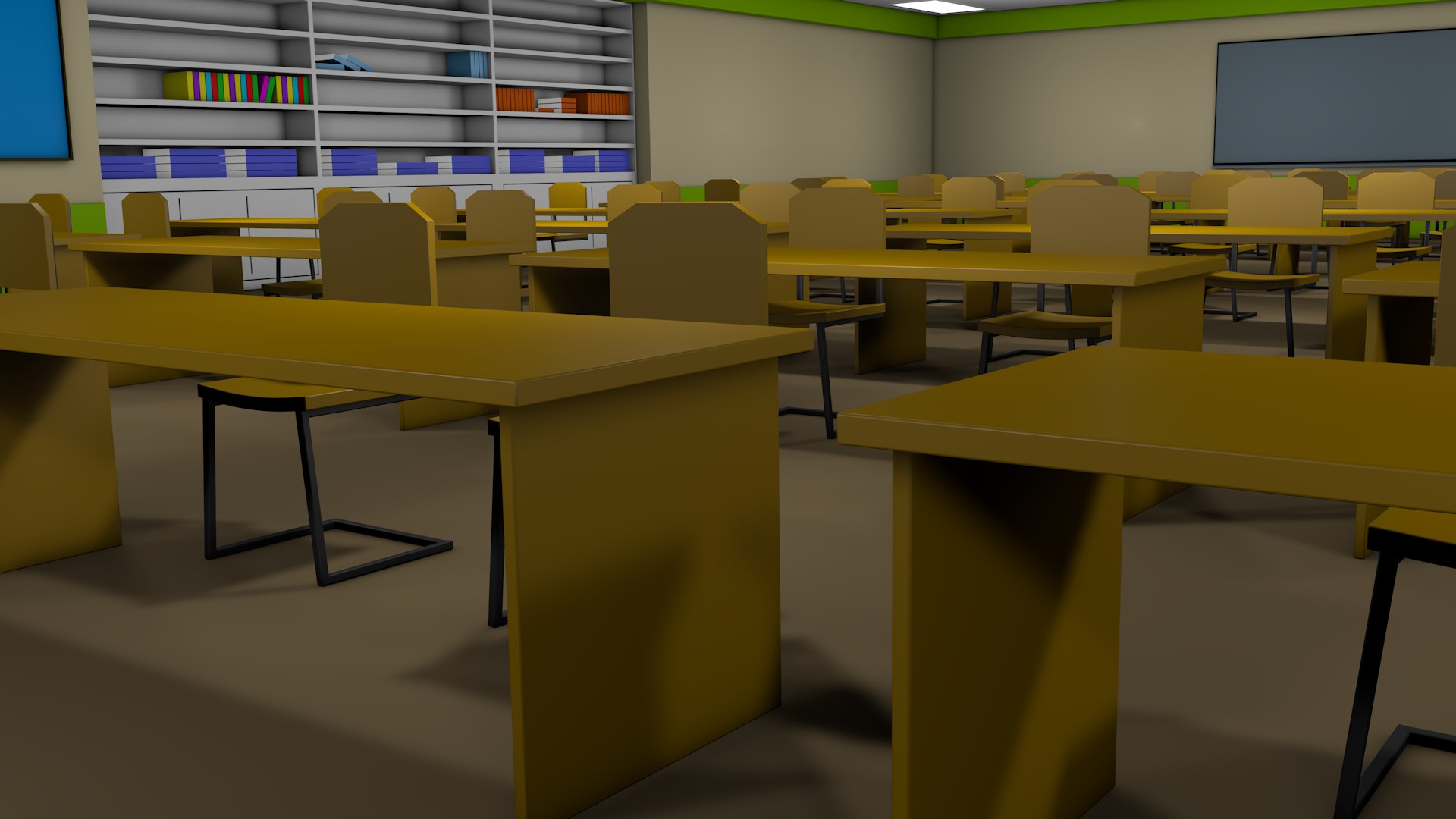 3D Classroom Model - TurboSquid 2310386