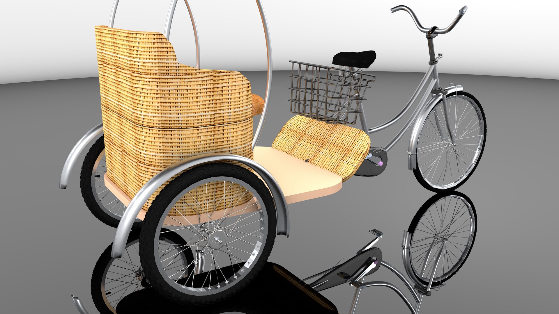 Bike Rickshaw 7 3D model - TurboSquid 2151046