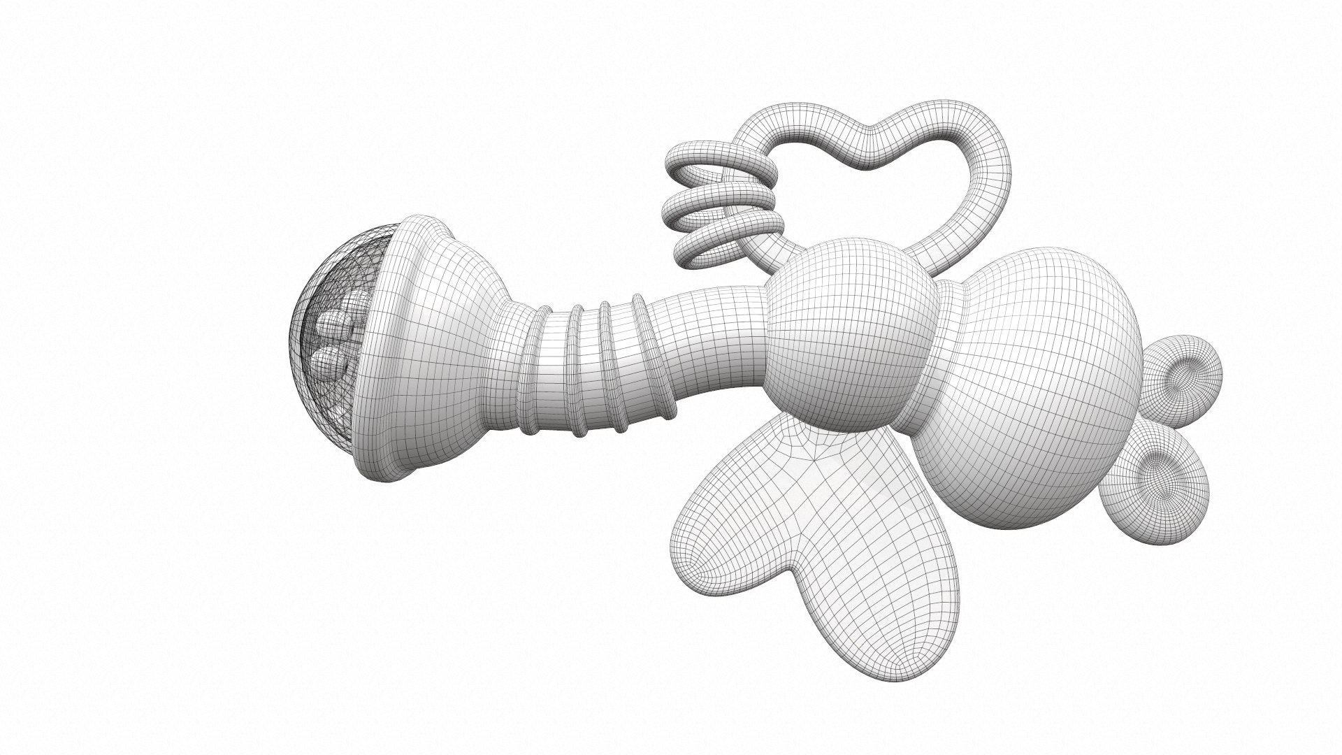 3D Plastic baby toy rattle 1 model - TurboSquid 2109031