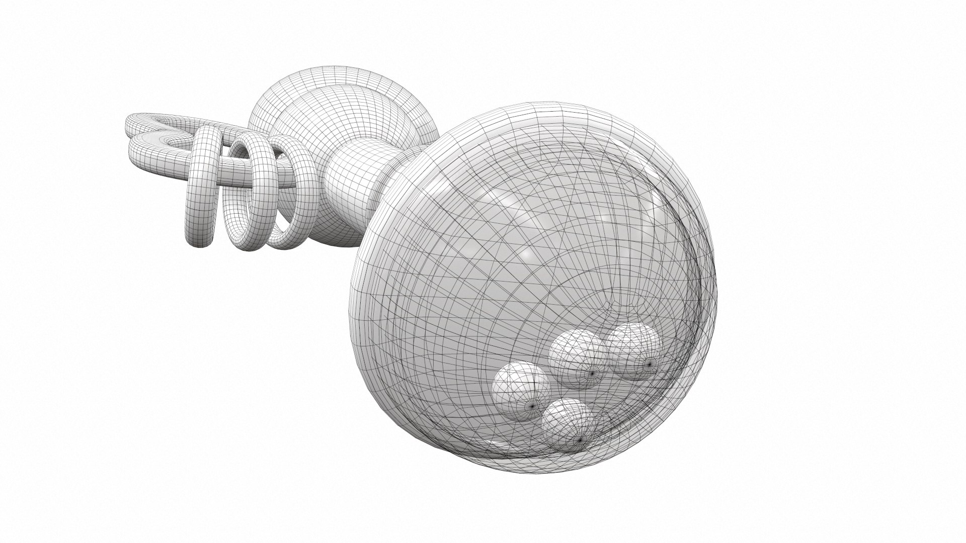 3D Plastic baby toy rattle 1 model - TurboSquid 2109031