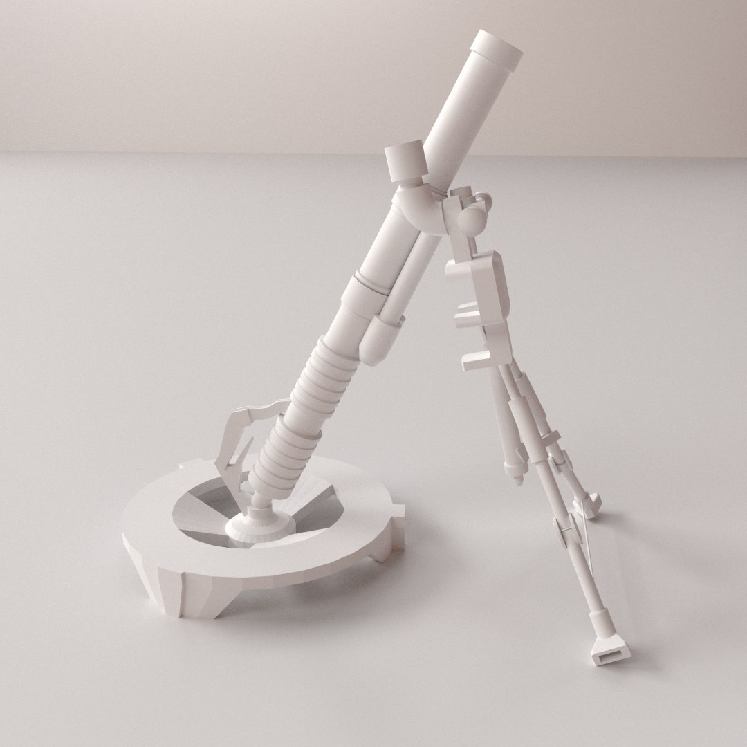 M224 Mortar Model - TurboSquid 1816419