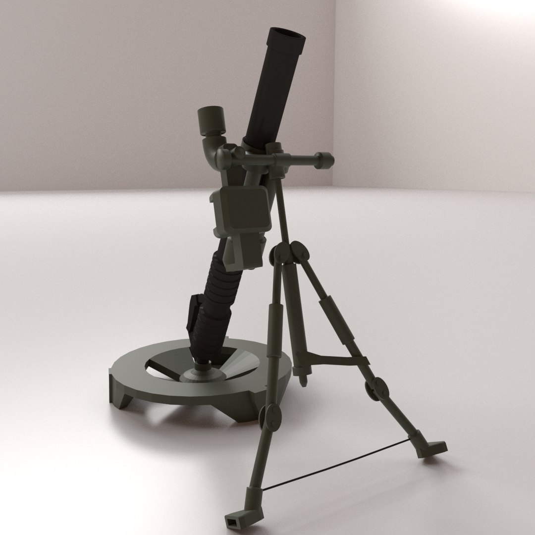 M224 Mortar Model - TurboSquid 1816419