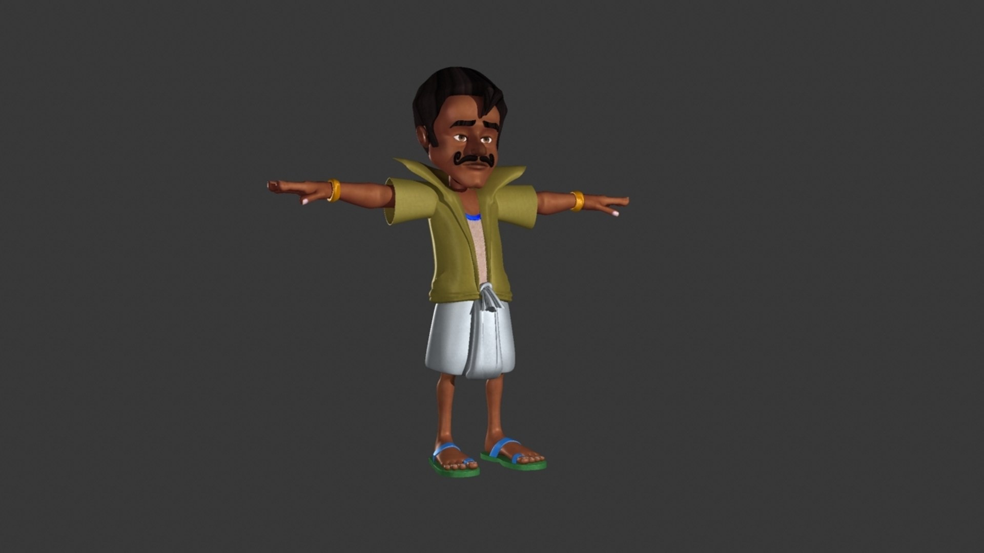 Cartoon Character Obj