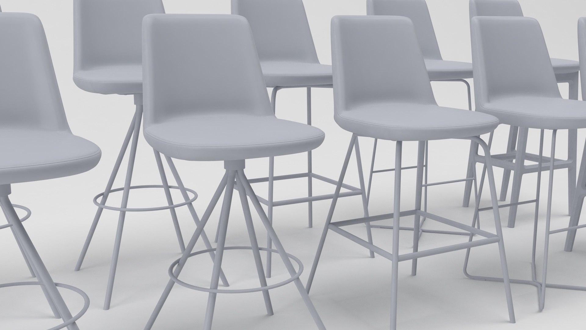 Hendrix Deberenn Bar Stools Model - TurboSquid 1815374