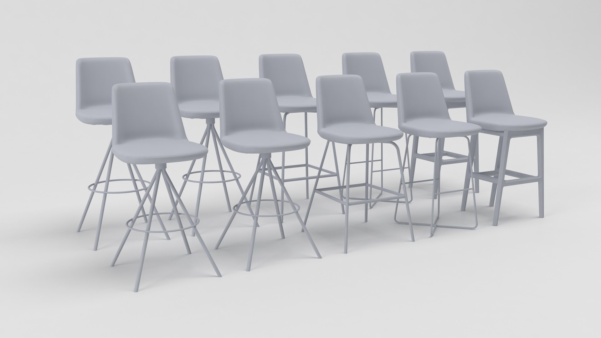 Hendrix Deberenn Bar Stools Model - TurboSquid 1815374