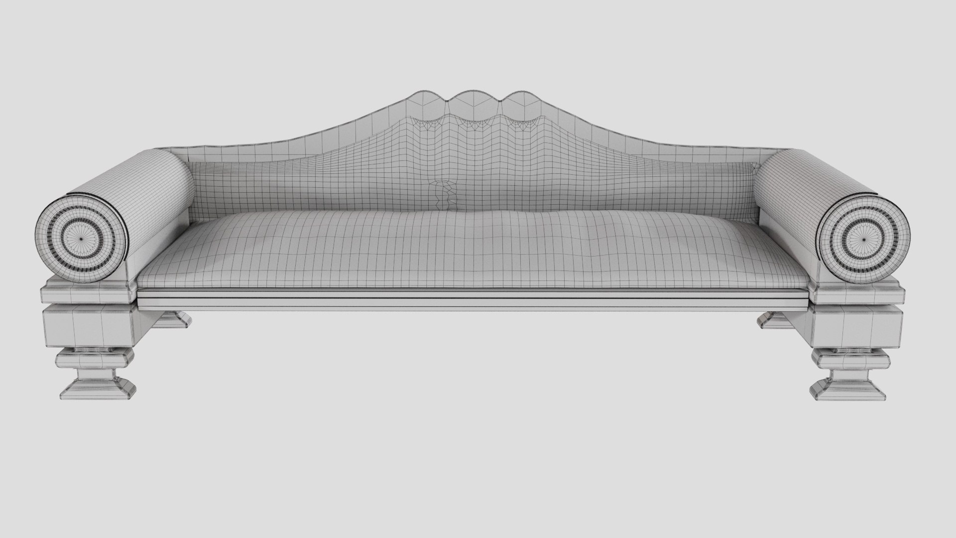 3D Antique Vintage Sofa 3D Model 4K PBR Textures High Detail FBX OBJ ...