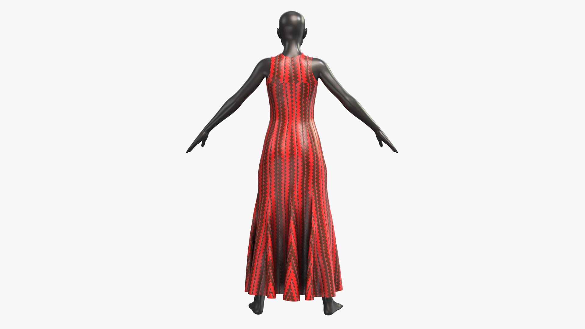 Female Dress 008 Material 01 Mannequin 01 Pose 01 PBR 4K Model ...