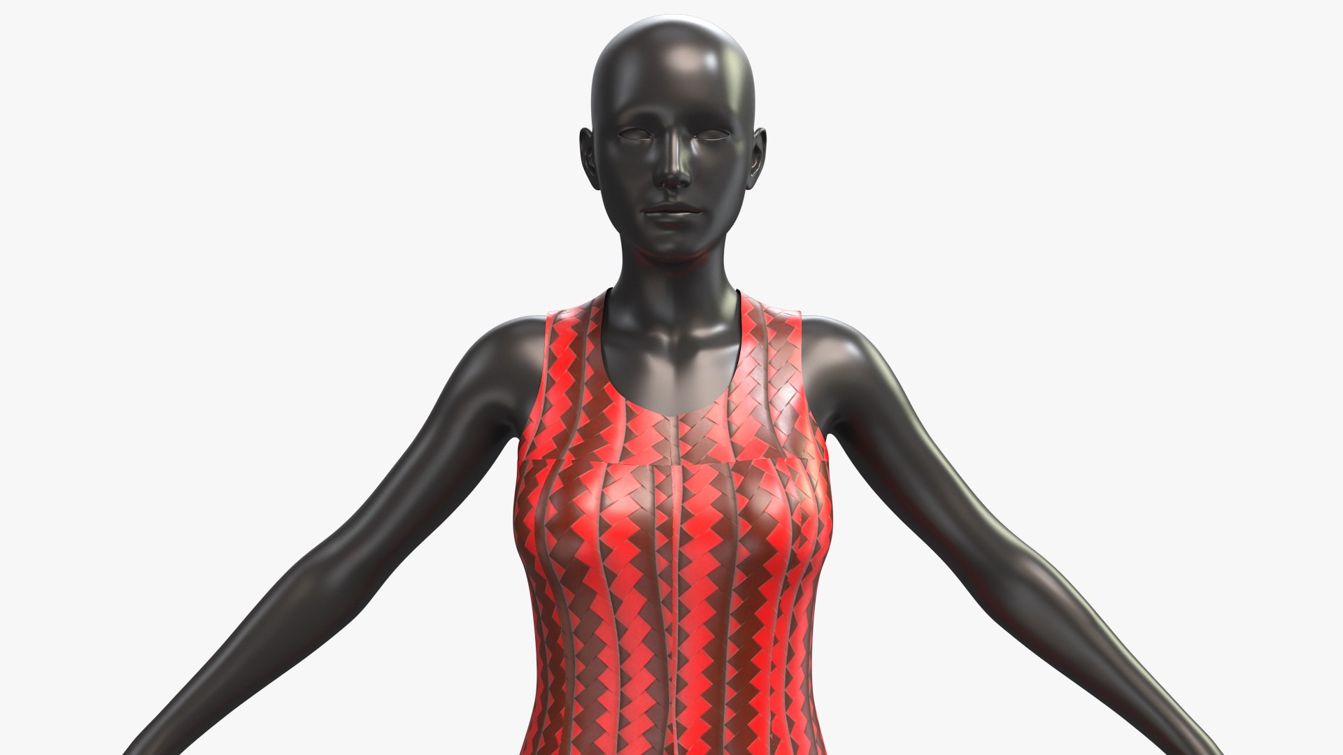 Female Dress 008 Material 01 Mannequin 01 Pose 01 PBR 4K Model ...