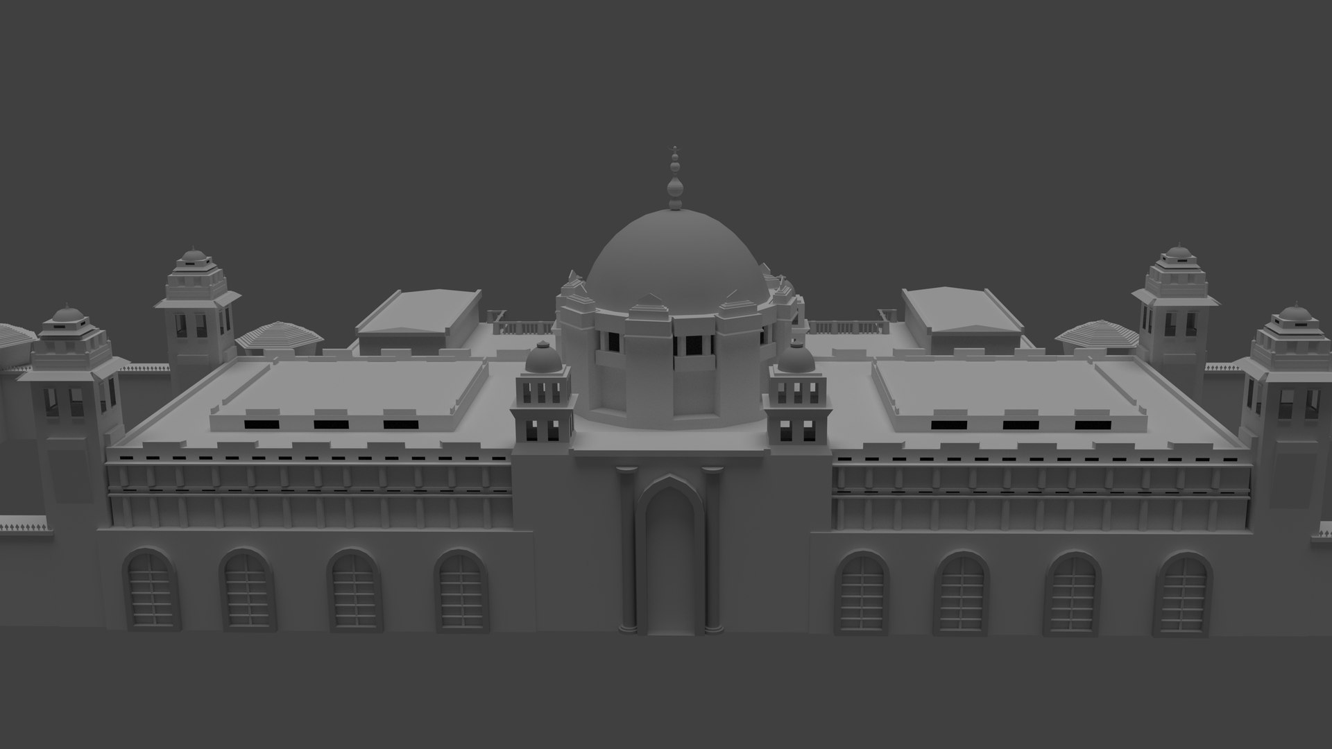 3D Palace Exterior Model - TurboSquid 1193438
