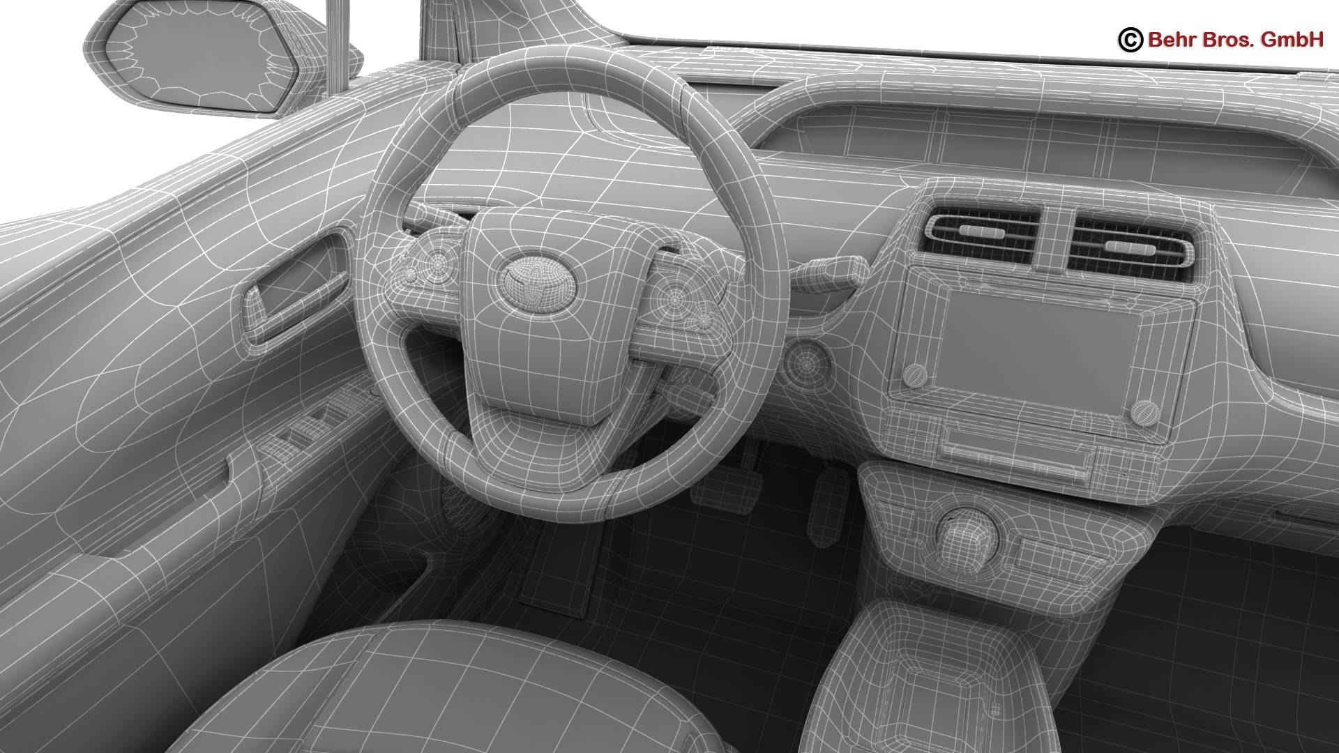 toyota prius 2016 3d model