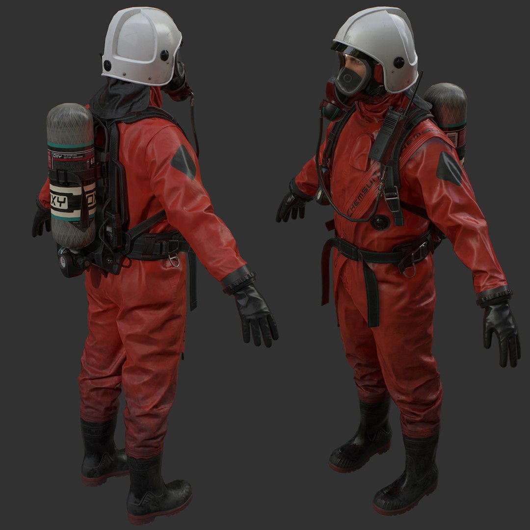3D Model Hazmat Worker Level B - TurboSquid 1326965