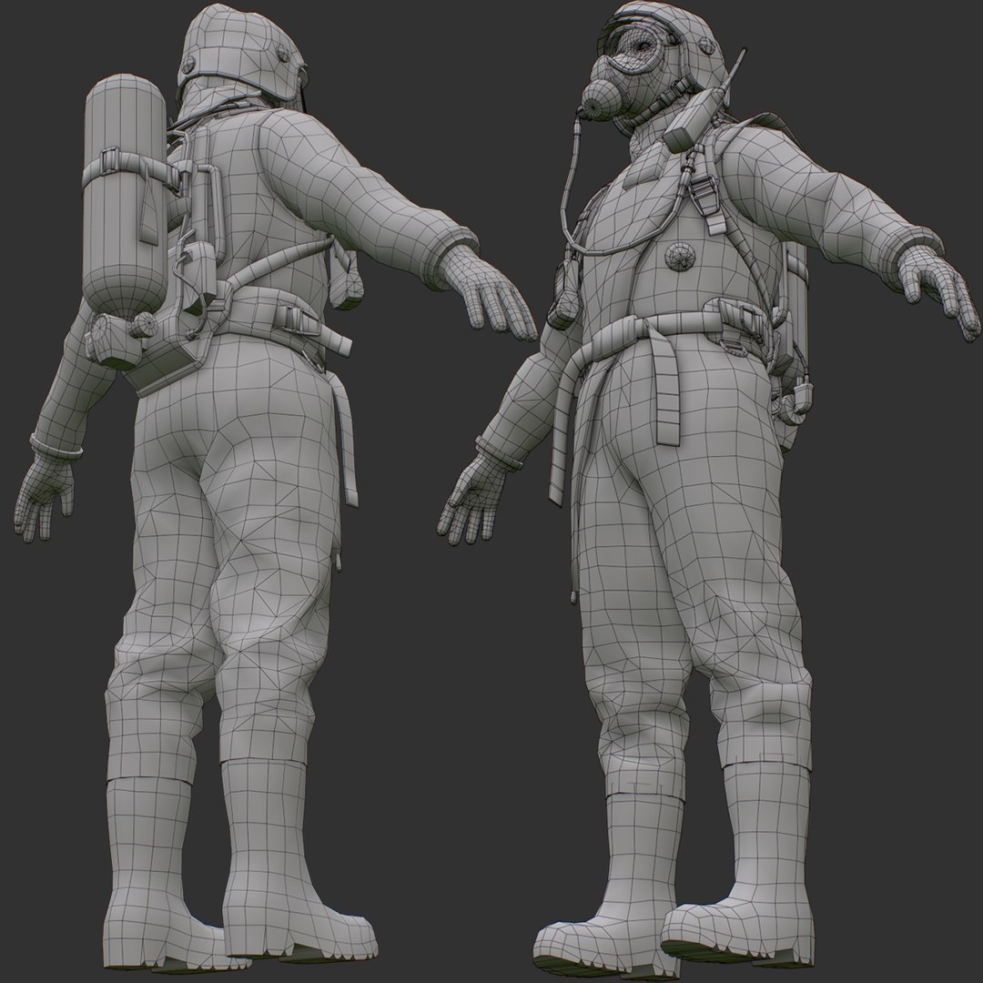 3D Model Hazmat Worker Level B - TurboSquid 1326965