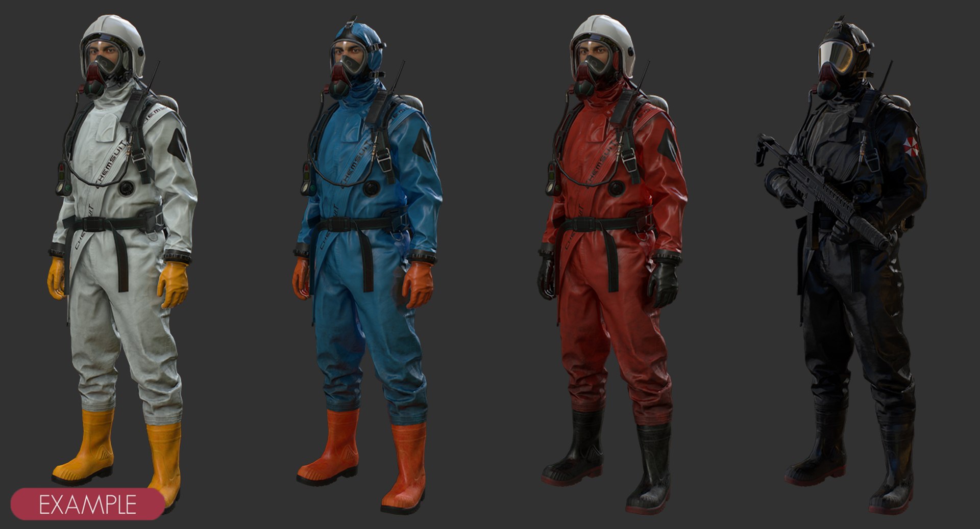 3D Model Hazmat Worker Level B - TurboSquid 1326965
