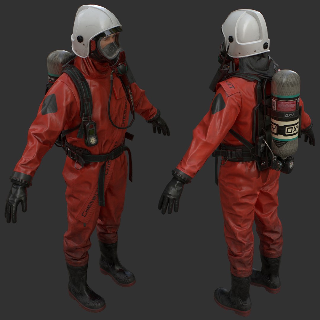 3D Model Hazmat Worker Level B - TurboSquid 1326965