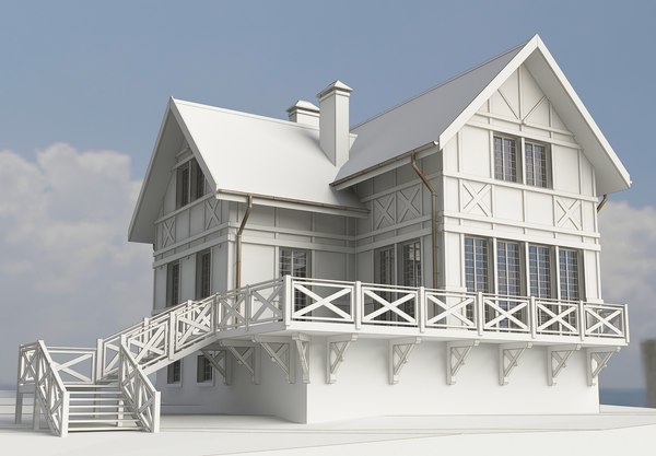 3ds max house