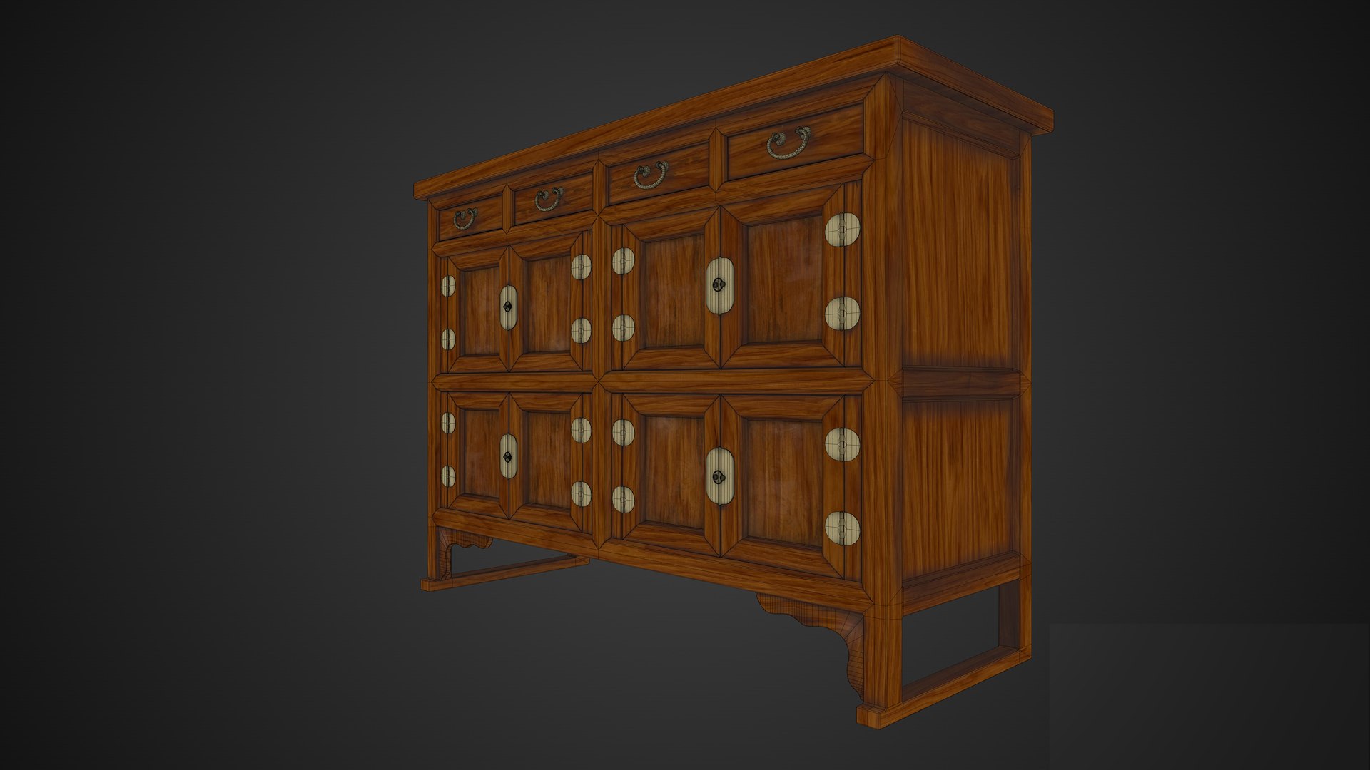 Game Ready Korean Traditional Drawer Model - TurboSquid 2094808