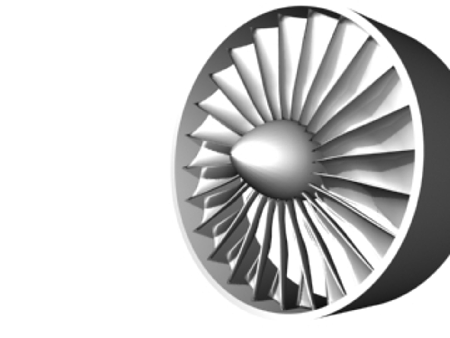 3d Jet Engine Model
